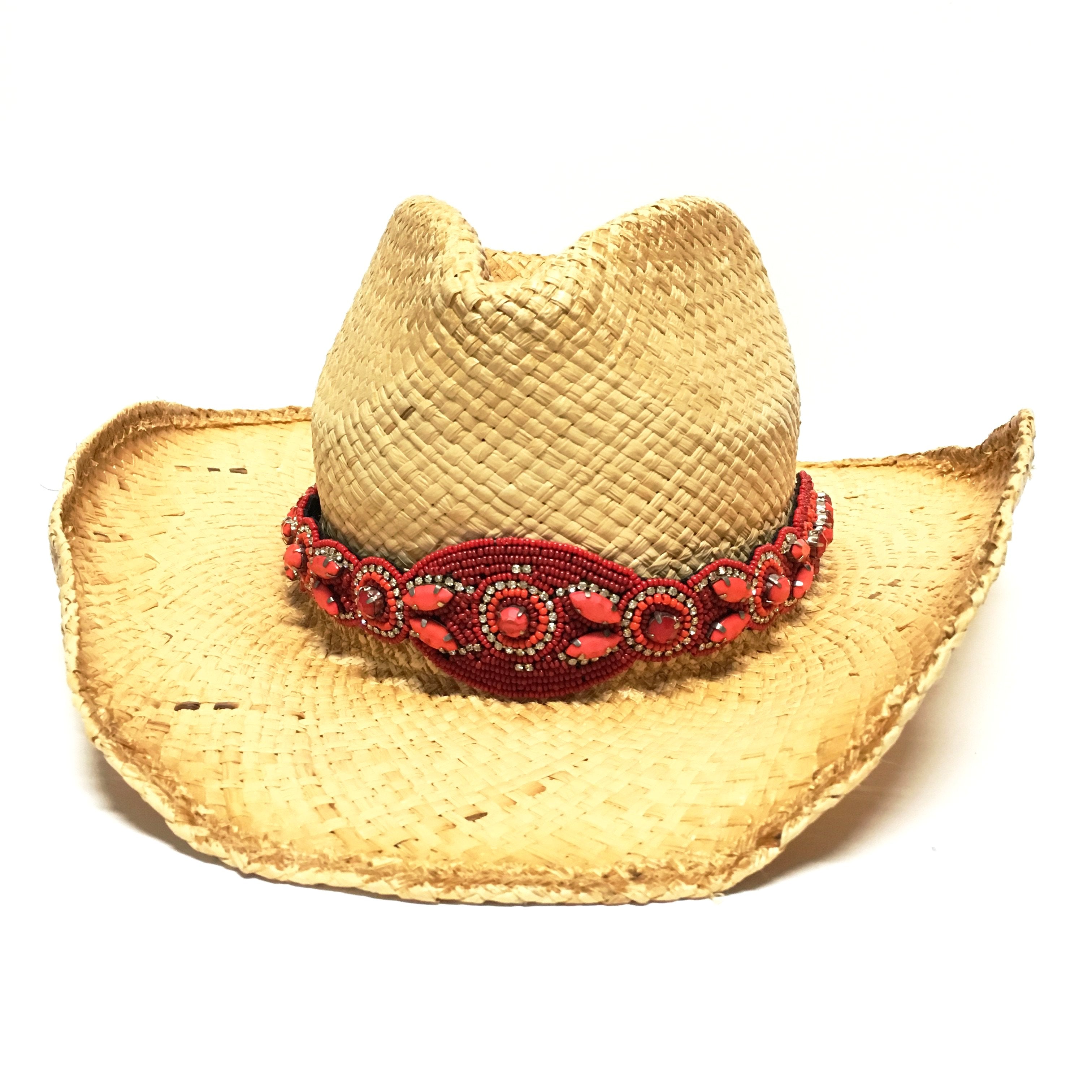 Isabella Hat Band | Red Hat Band | Beaded Hat Band – Inspired Elements Co